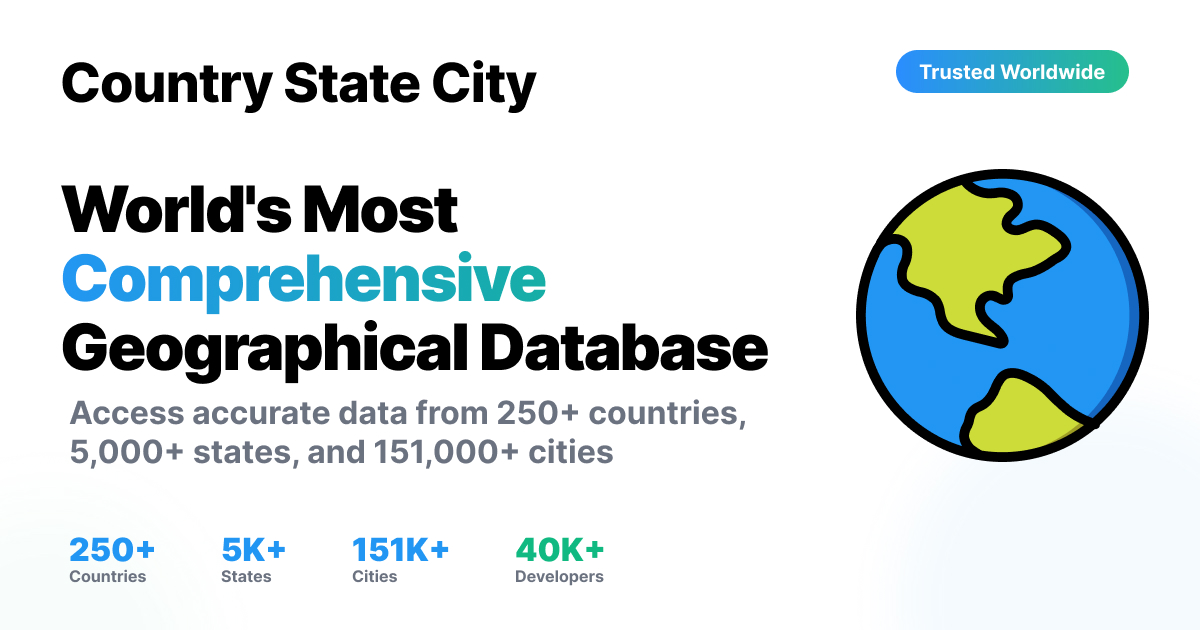 CSC - Countries States Cities Database | World's Most Comprehensive ...